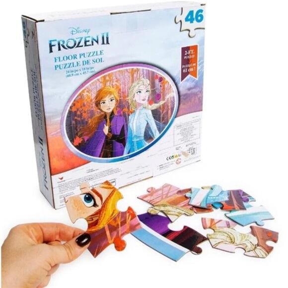 Disney | Toys | Disney Frozen Ii 46 Piece Educational Giant 2ft Floor ...